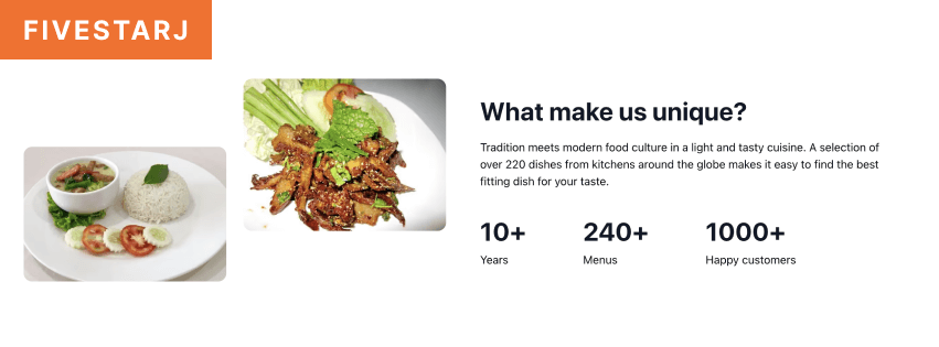 Welcome back | Five Star J Restaurant